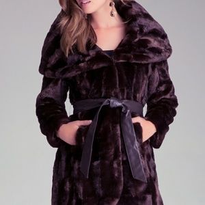 bebe | Jackets & Coats | Bebe Womens Brown Faux Fur Wrap Coat | Poshmark